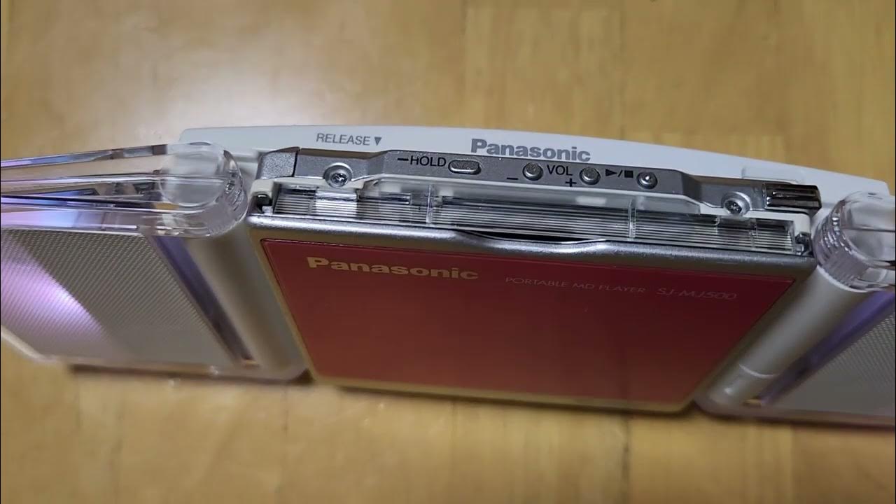 Panasonic PORTABLE MD PLAYER SJ-MJ500 - YouTube