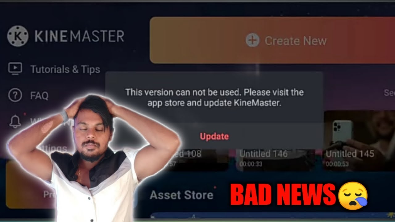 This Version Can Not Be Used Kinemaster Update Problem In Kannada🥲 ...