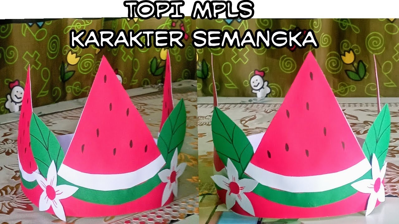 Cara Membuat Topi Hiasan Semangka Untuk MPLS/ Karnaval ll DIY ...