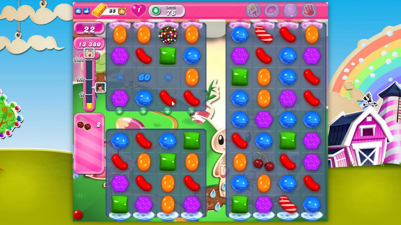 Candy Crush Saga - Level 76 - YouTube