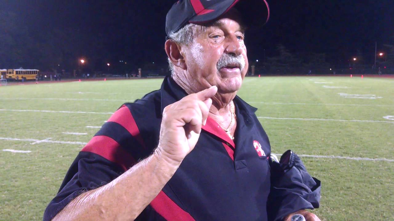 Hampton Head Coach Mike Smith after 34-23 win over Woodside - YouTube