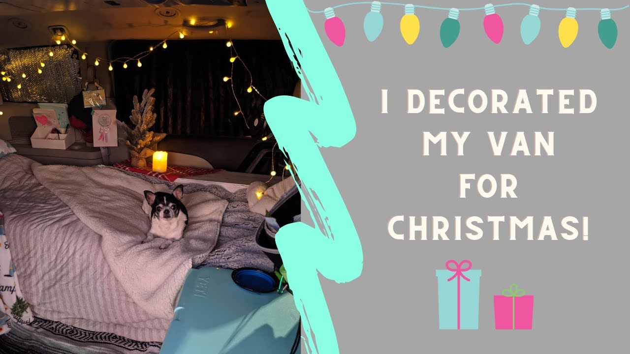 How I Decorated My Van for Christmas 2020 | Van Life | No Build Camper ...