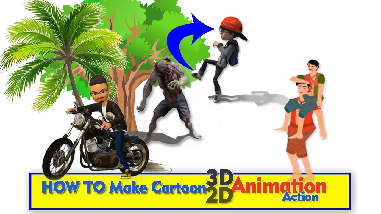How to make Cartoon with 2D&3D Animation - YouTube