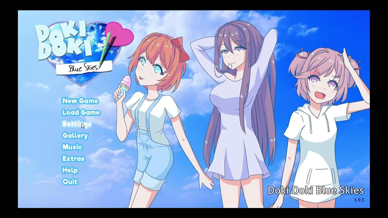 Doki Doki Blue Skies (DDLCMOD) Episode 1 The most beautiful of all doki doki mods and im EXCITED ...