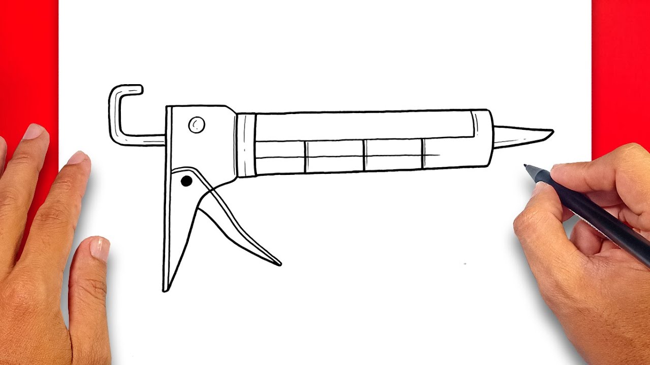 How to draw Caulking Gun - Easy Drawing Caulking Gun - YouTube
