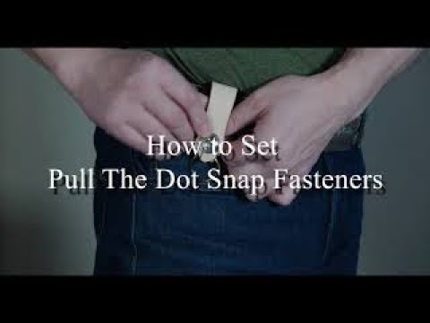 Leather Craft - How to Set Pull The Dot Snap Fasteners（Remake）/ レザークラフト ...