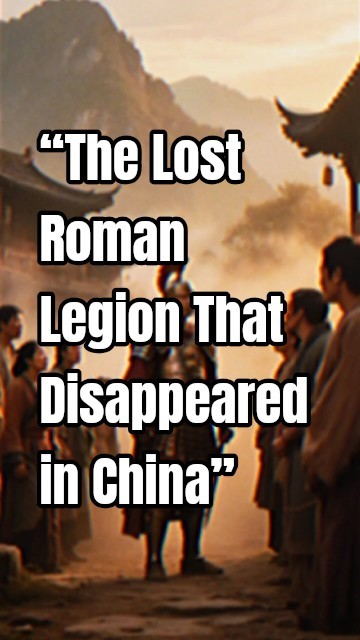 “The Lost Roman Legion That Disappeared in China” #history # ...