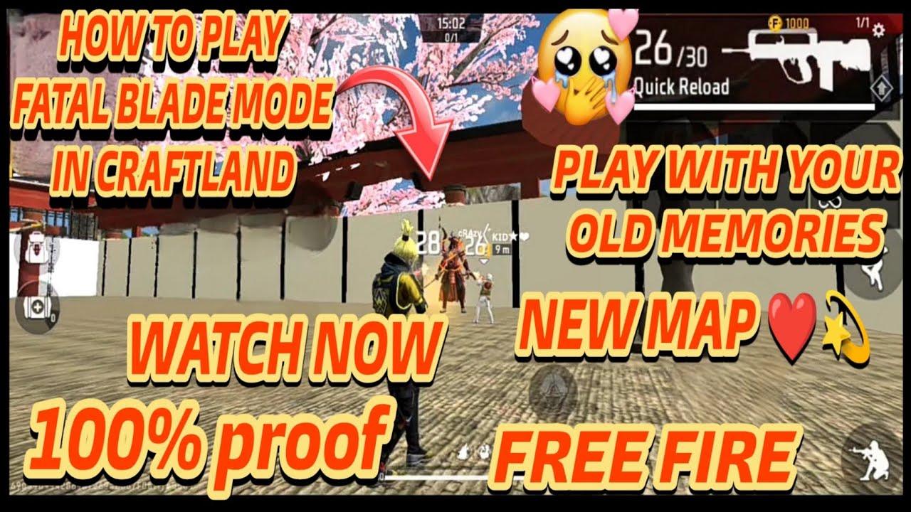 HOW TO PLAY FATAL BLADE MODE || FREE FIRE FATAL BLADE MODE || OLD MODE ...