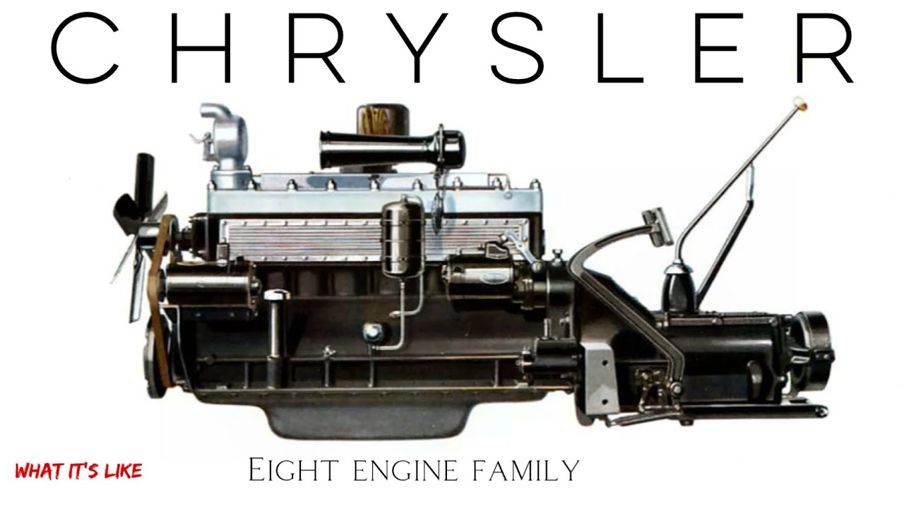 Chrysler in-line eight engine family 208, 221, 240, 261, 274, 282, 299 ...