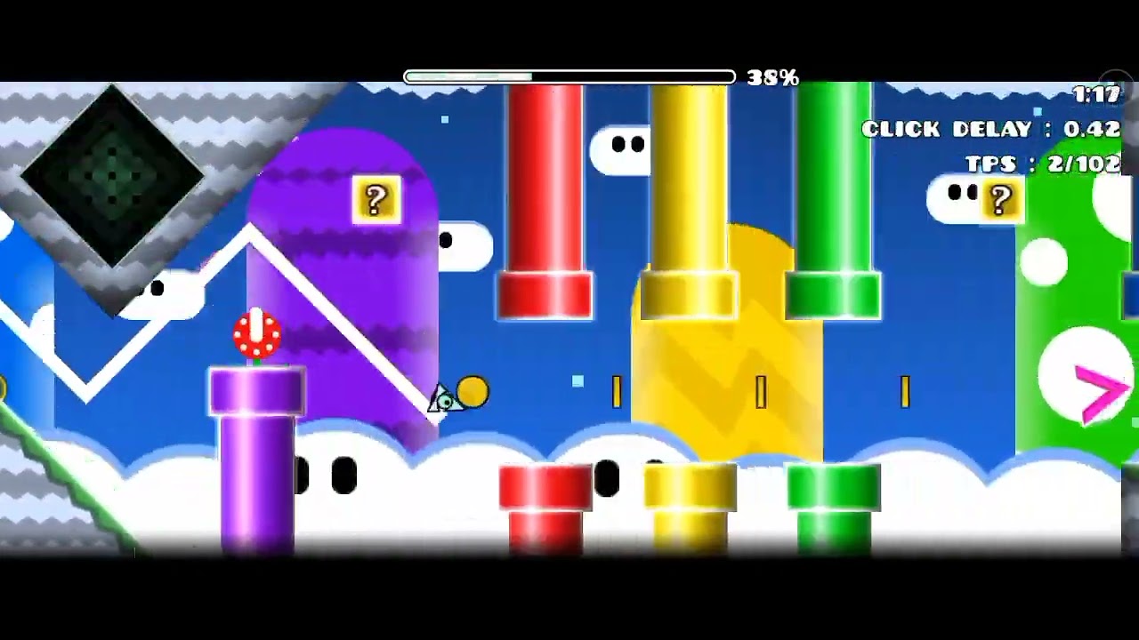 super mario wave 81% geometry dash indonesia! - YouTube