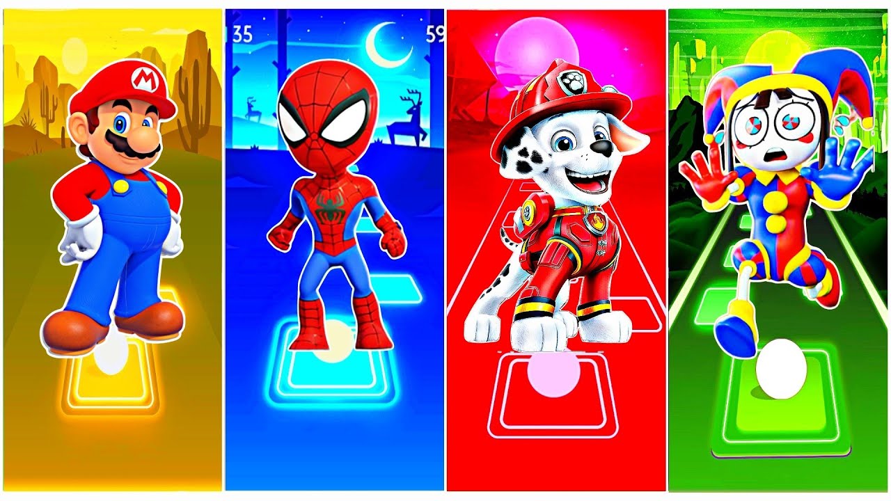 Super Mario 🆚 Spidey 🆚 Paw Patrol 🆚 Digital Circus 🆚 Who Will Win ...