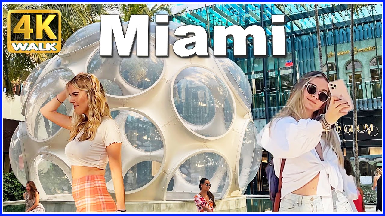 【4K】WALK MIAMI Midtown Sunset Florida 4k video Travel vlog - YouTube