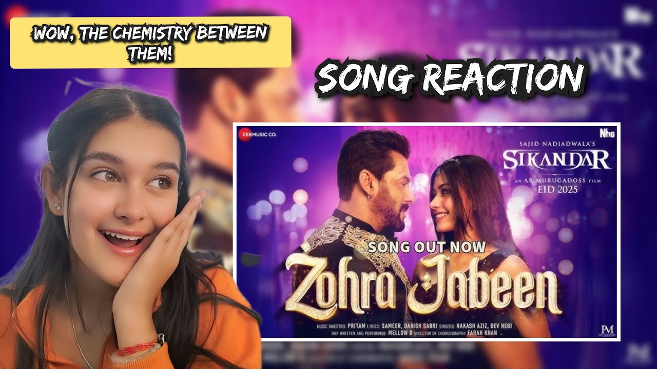 Song Reaction “Zohra Jabeen” | Salman khan | Rashmika.M | Pratikreeya ...