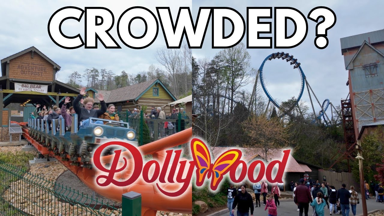 State of Dollywood Crowds | April Spring Break | Theme Park Walking ...