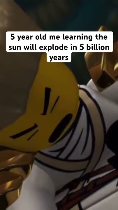 5 year old me learning the sun will explode in 5 billion years - YouTube