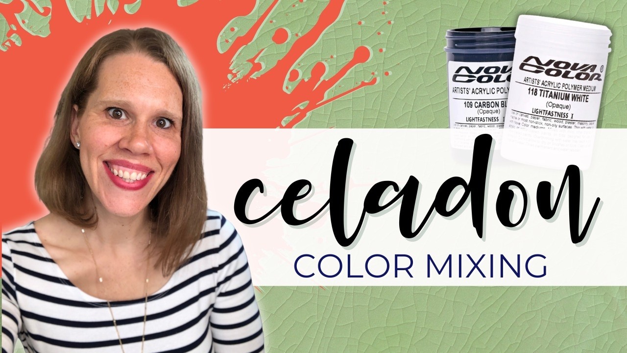 Mix Your Own Celadon w/ Nova Color Paints - Part 1 #colormixing #paint ...