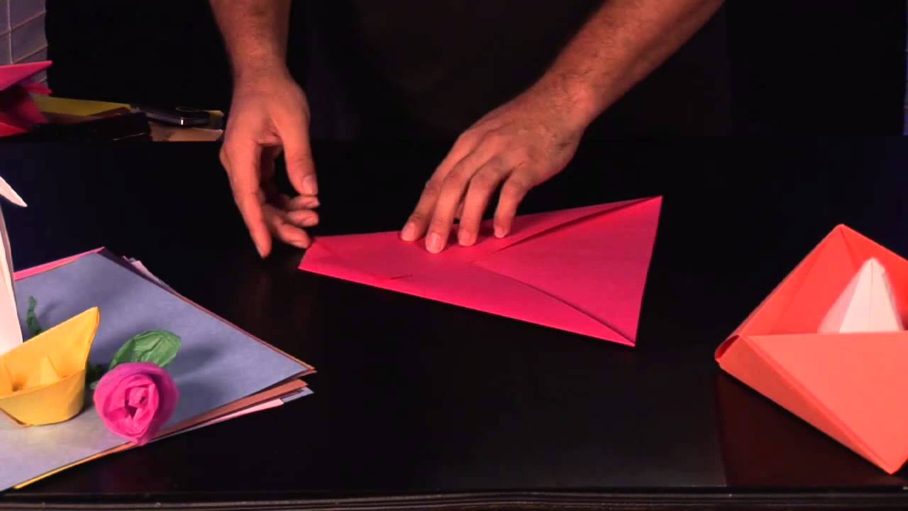 Origami Flat Nose Paper Plane - YouTube