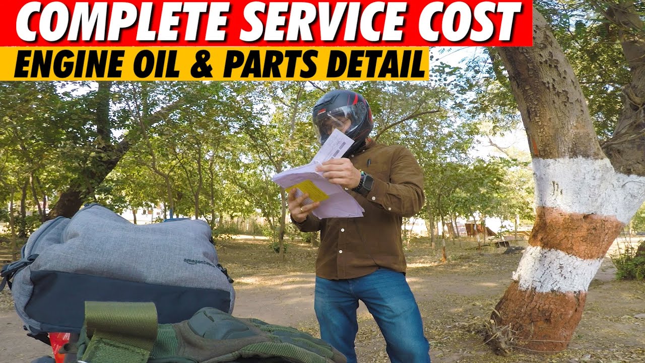COMPLETE SERVICE COST ENGINE OIL DETAILS I TVS APACHE 160 4V BS6 - YouTube
