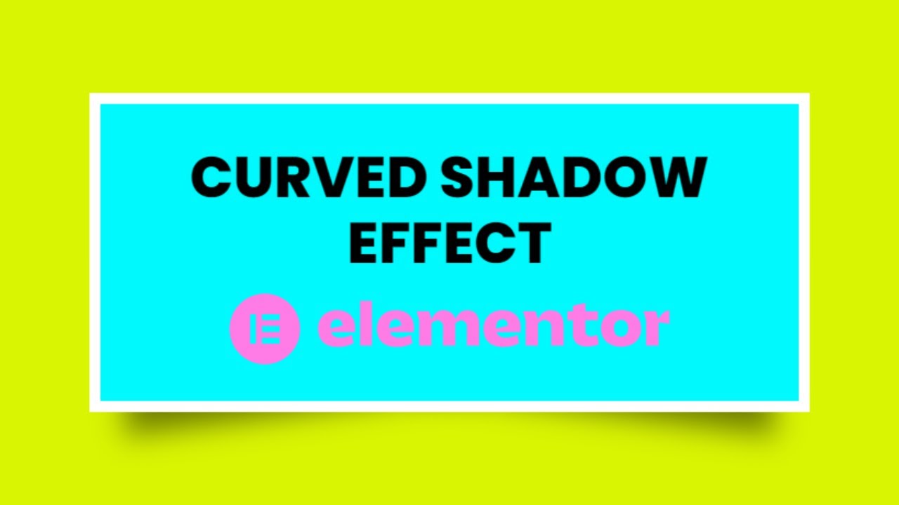 How to Add Curved Shadow Effect in Elementor 2022 | WordPress Tutorial 2022 - YouTube