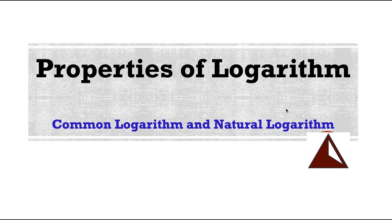 LOGARITHM AND ANTI-LOGARITHM | Part-2 | CLASS 11-12 | IIT ADVANCE | JEE ...