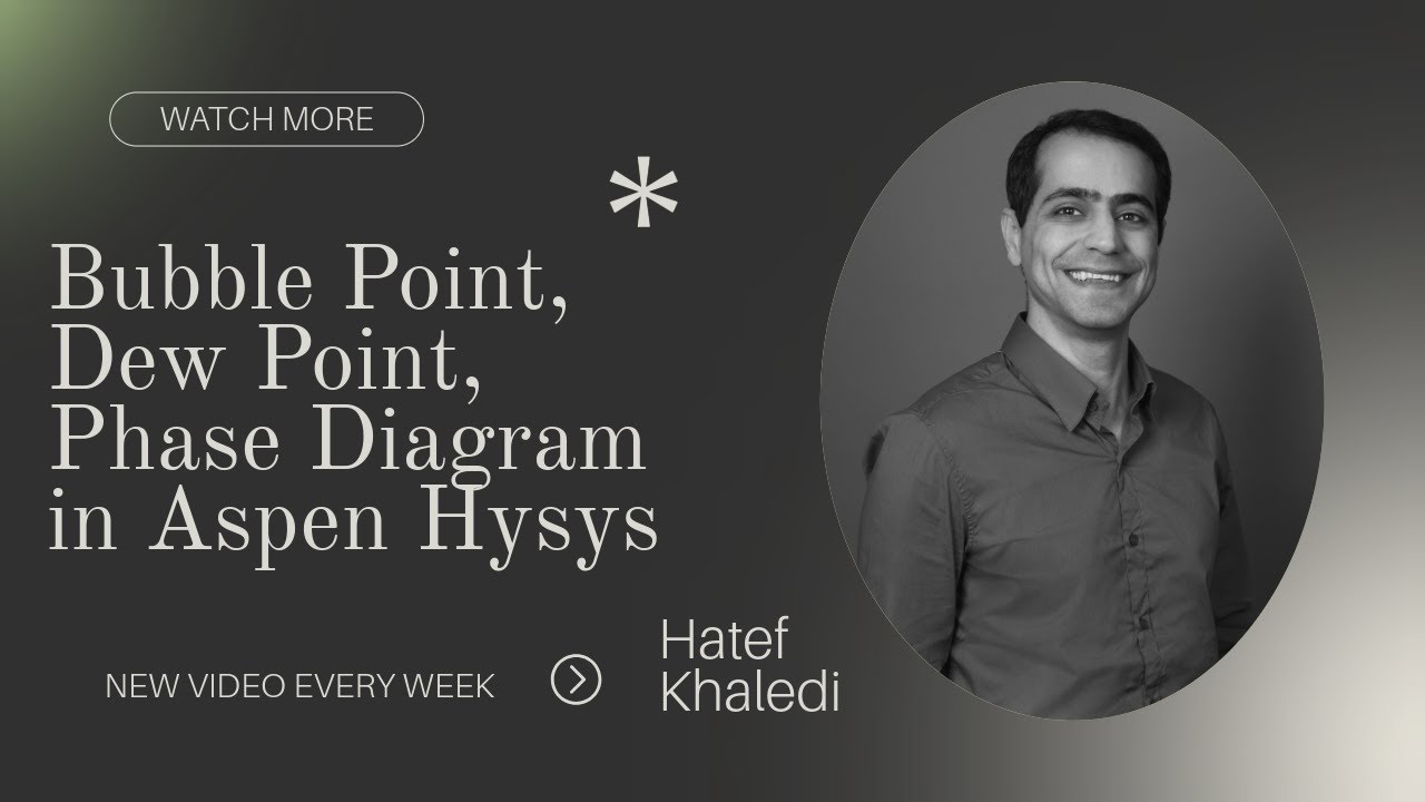 Bubble Point, Dew Point, Phase diagram in Aspen Hysys, Tutorial 2 - YouTube