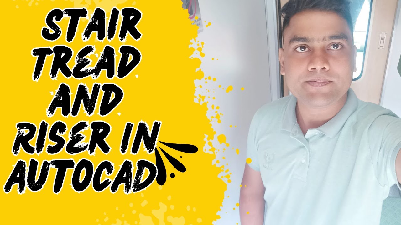 How to Draw a Stair Tread and Riser In AutoCAD By Simple Method - YouTube