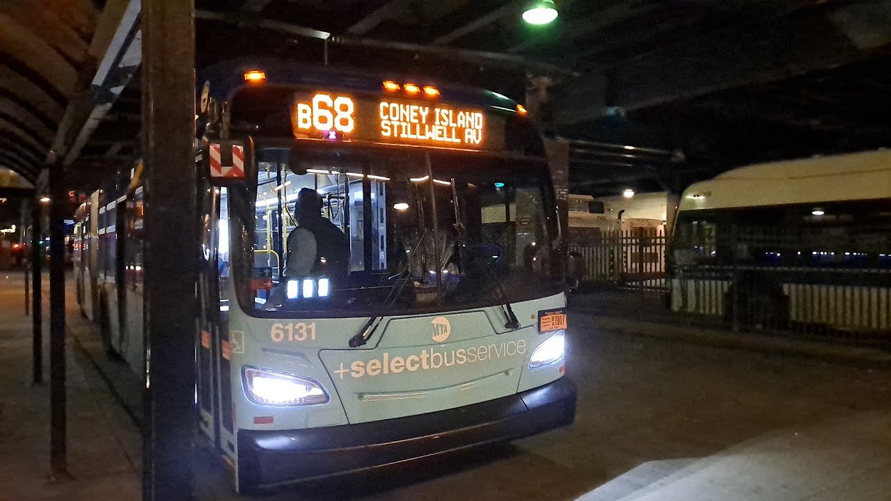 MTA NYCT Bus: 2019 New Flyer XD60 on the B68 at Mermaid Loop - YouTube