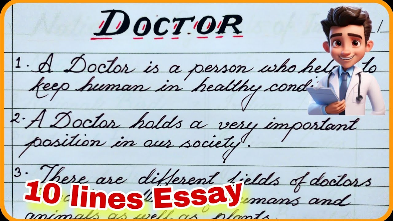 Doctor Essay | 10 Lines on Doctor in English | Doctor par Essay English ...