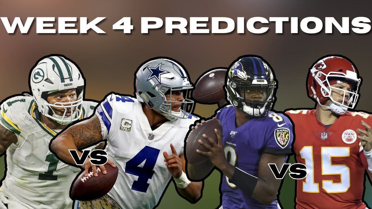 My WEEK 4 NFL PREDICTIONS - YouTube