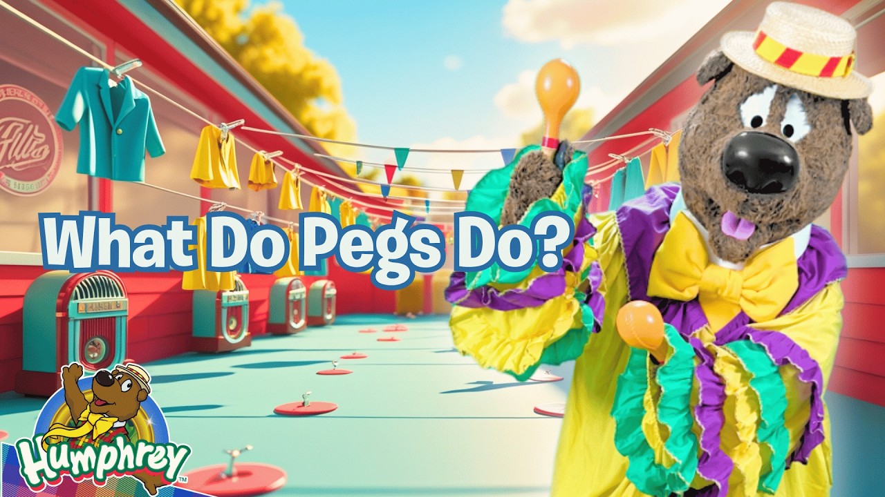LYRIC VIDEO - Pegs - Playful & Lively Music to Discover How They Work ...