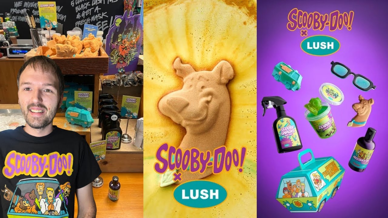 LUSH X SCOOBY DOO COLLECTION | Zoinks! Scooby Snacks! Mystery Machine ...