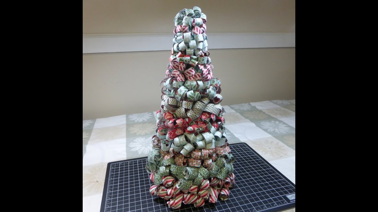 Curly Paper Christmas Tree - YouTube