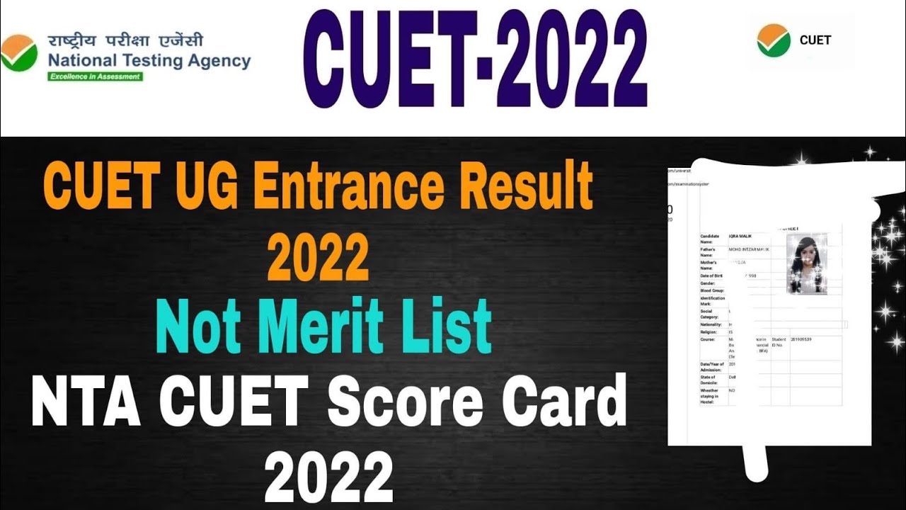 CUET UG Results 2022 | cuet result 2022 | how to download cuet score ...