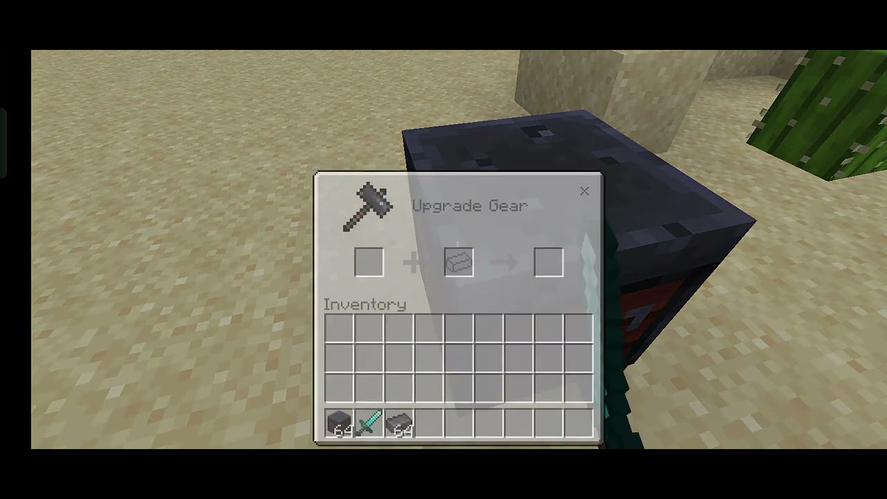 how to make a netherite sword in Minecraft - YouTube