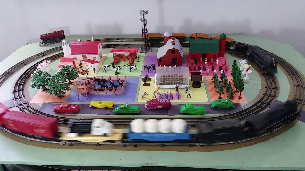 Joy Line, Lionel trains and Plasticville farms - YouTube