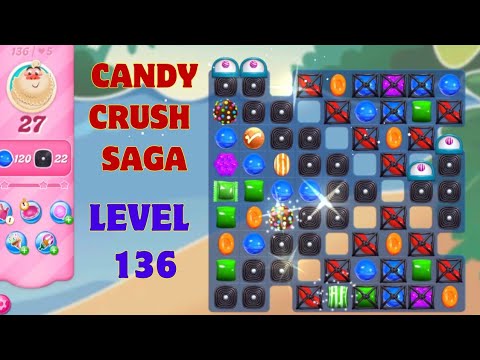 Candy Crush Saga Level 136 ll Candy Crush Level 136 ll Candy Crush Last Level ll Rose Gaming ...