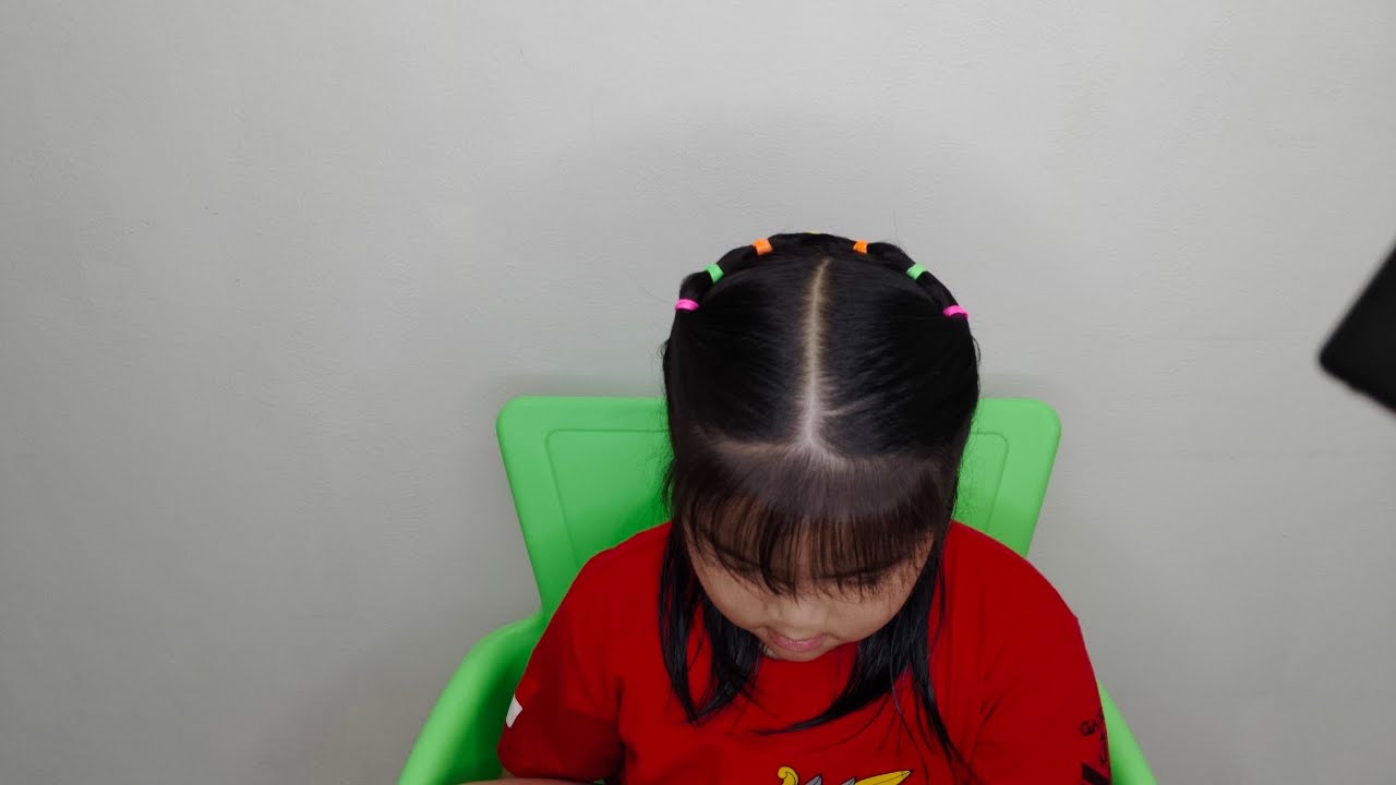 cara kuncir rambut anak mudah - YouTube