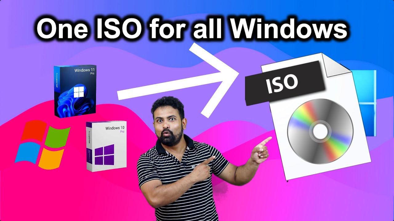 One ISO for all Windows | ONE iso For windows 10 and 11 | windows 10 ...