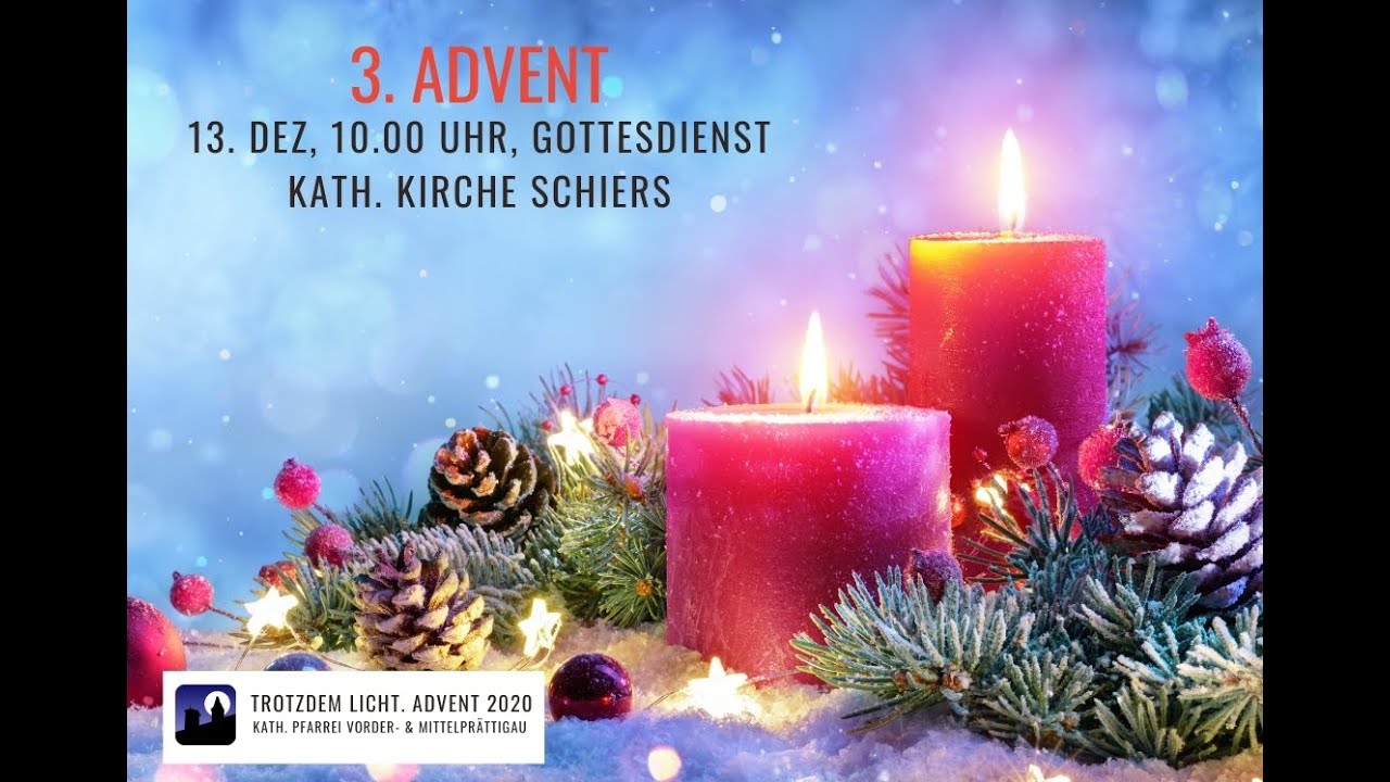 Gottesdienst Zum 3 Advent Im Lesejahr B Youtube