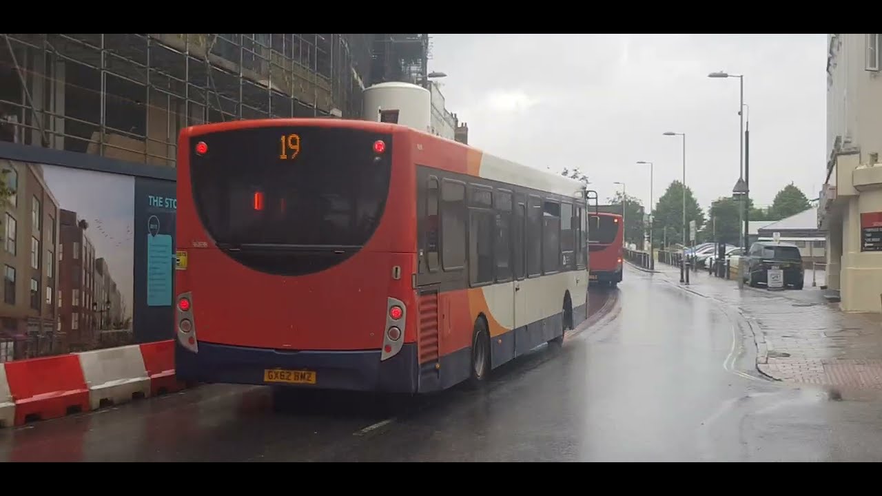 Here is the stagecoach bus 36838 on the number 19 in Aldershot Tuesday ...