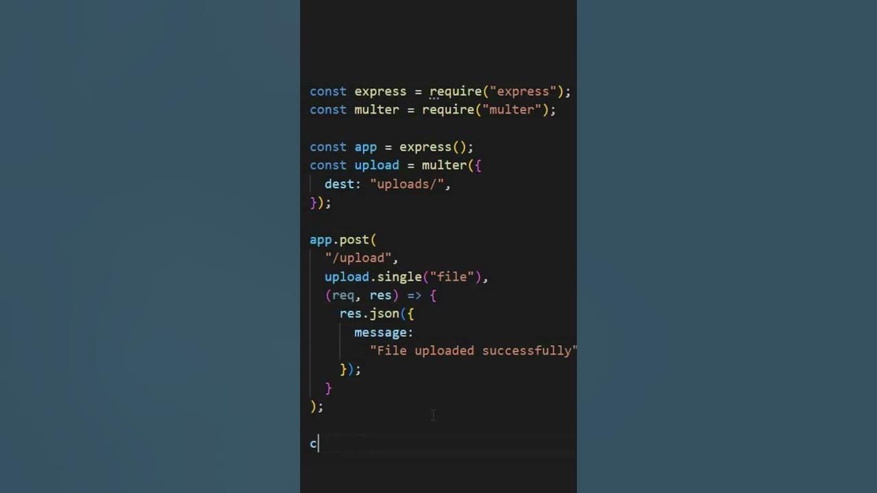 Node.js File Upload API - YouTube