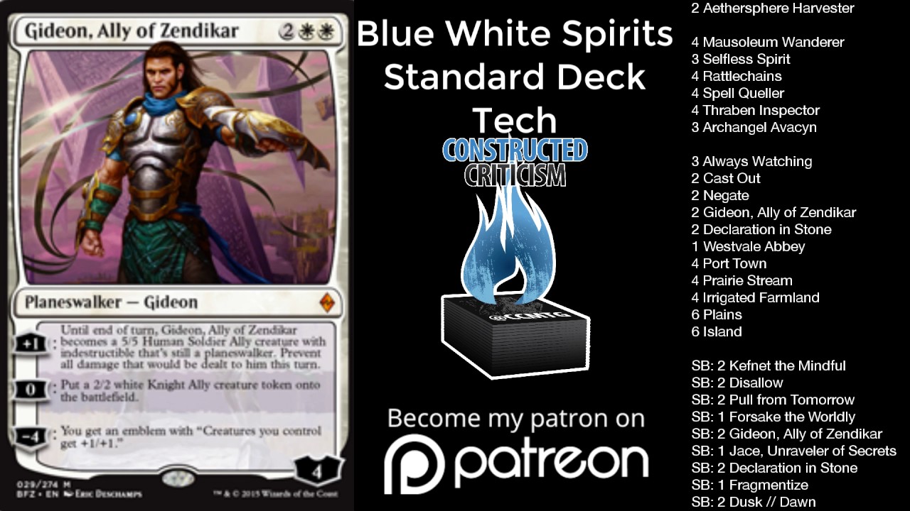 Magic: The Gathering Blue White Spirits Deck Tech (Standard) - YouTube