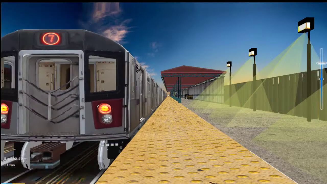 Openbve 4 Train to Utica Avenue - YouTube