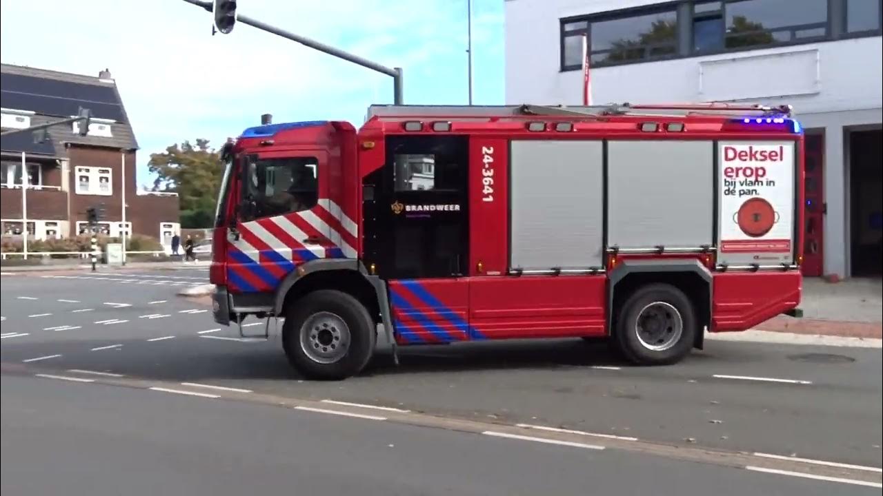 Brandweer Heerlen TS 24-3641+ RV 24-3251 met spoed naar een woning ...