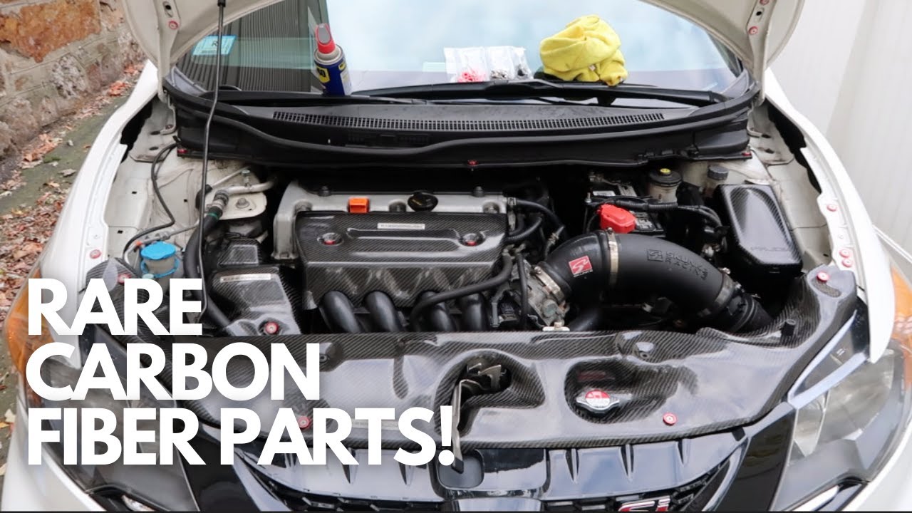 INSTALLING PASSWORD JDM CARBON FIBER PARTS IN THE 9TH GEN CIVIC SI ...