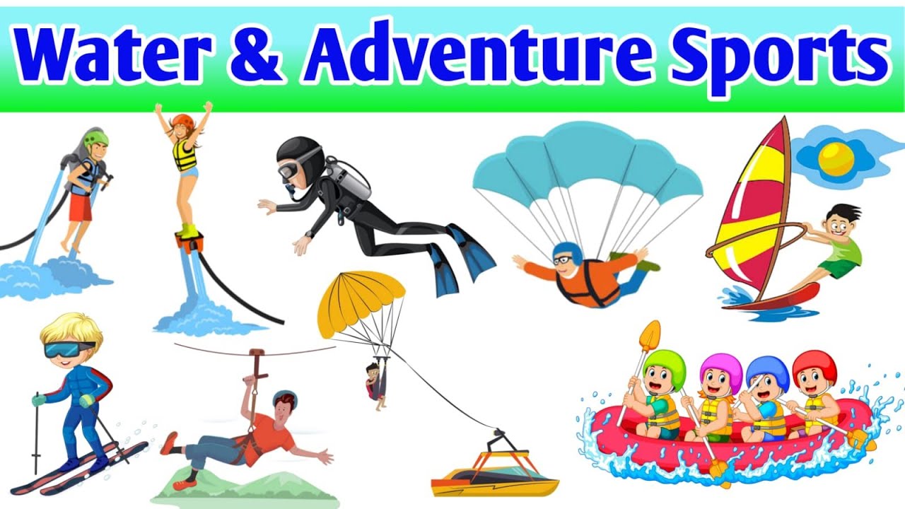Water Sports Vocabulary | Adventure Sports Names | Extreme Sports ...