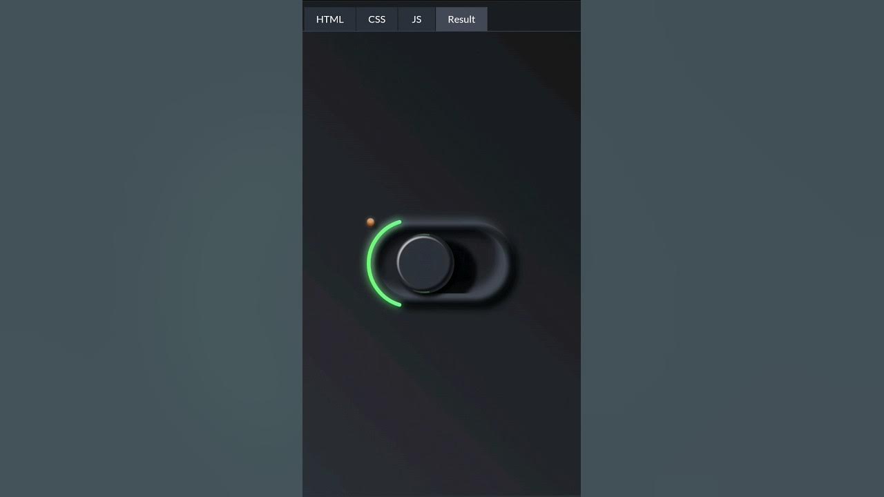 Neon Toggle Switch Html Css Heresthecode Coding Youtube