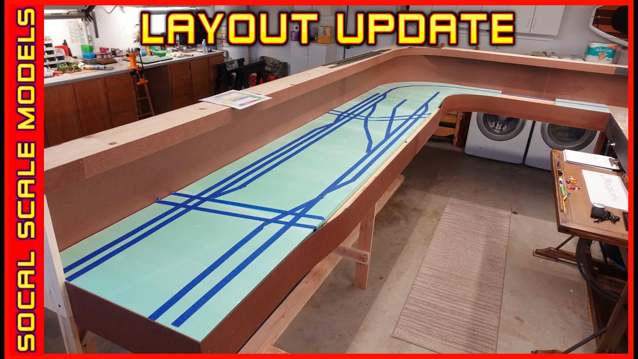 Layout Update | Benchwork is Complete - YouTube