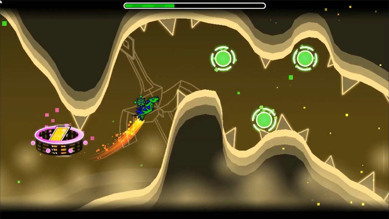 Geometry Dash: Gold Temple by Serponge [Medium Demon] [3 Coins] - YouTube