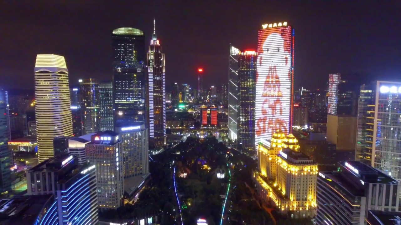 The Heart of Guangzhou - Aerial View - YouTube